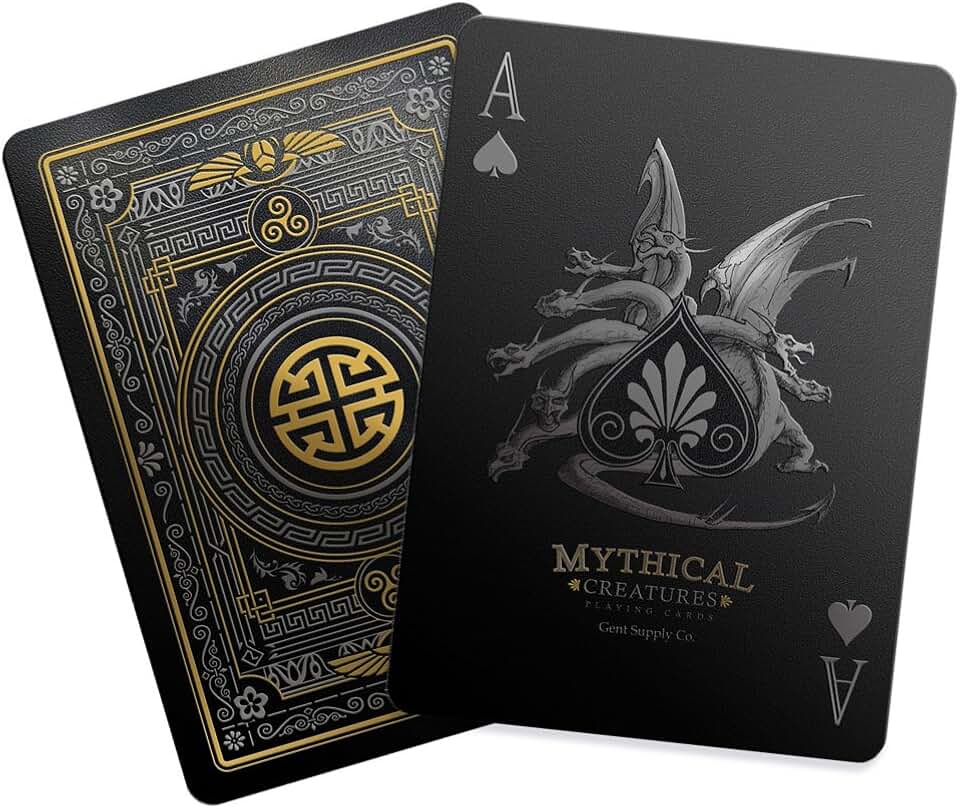 Amazon.com: black and gold playing cards
