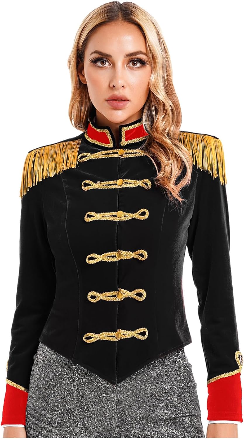 Amazon.com: YOOJIA Womens Circus Ringmaster Costume Victorian Tassel ...