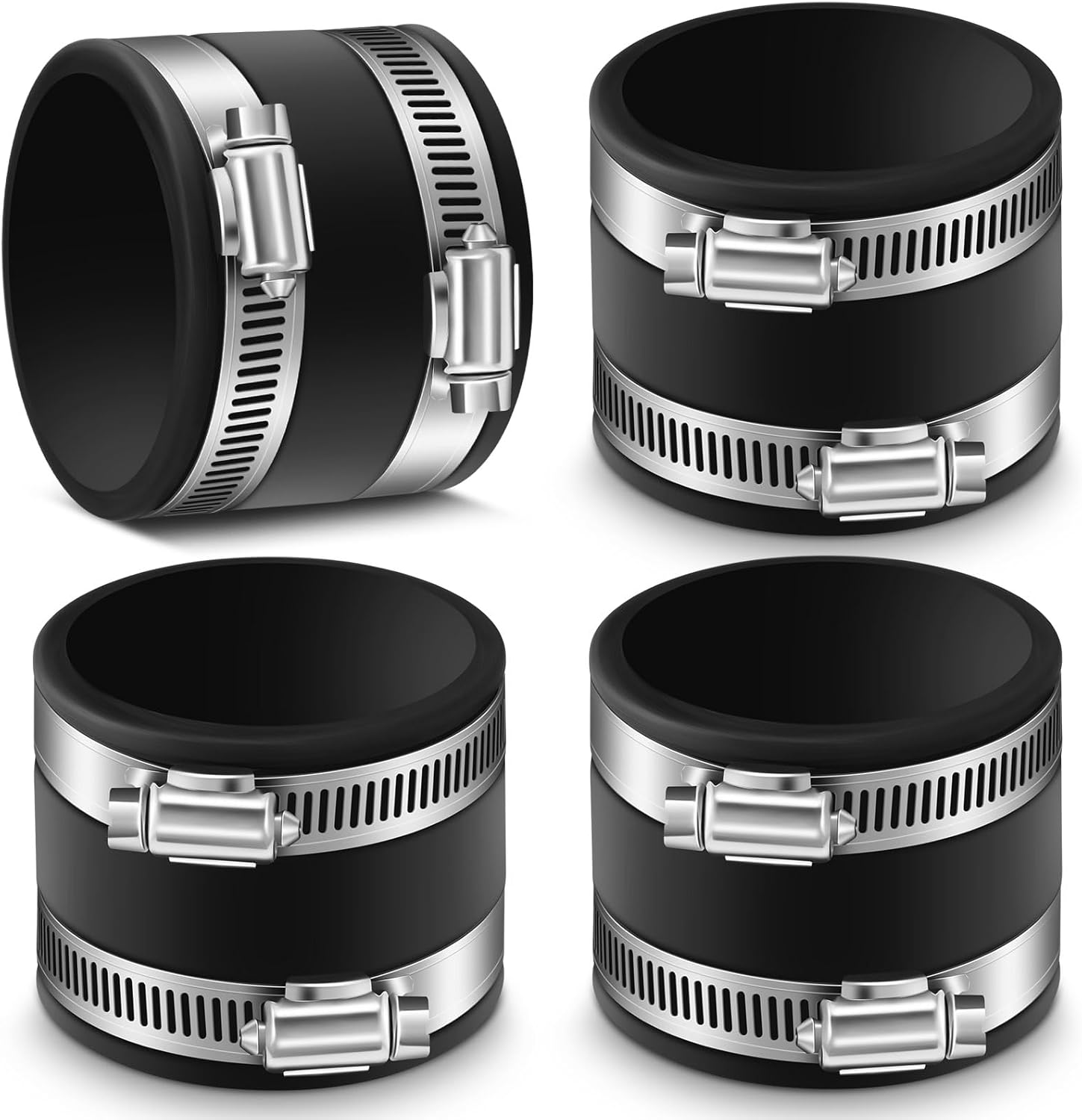 Minatee Dust Control Flex Cuffs with Stainless Steel Hose Clamps ...