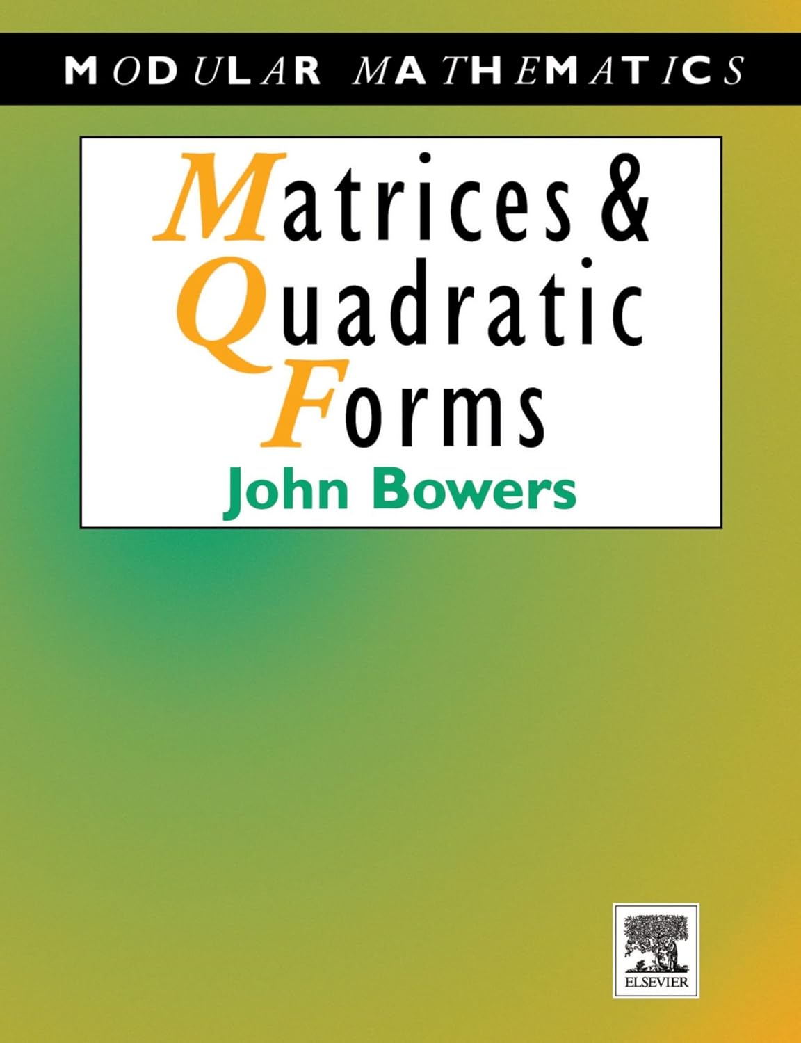 Buy Matrices and Quadratic Forms (Modular Mathematics Series) Book ...