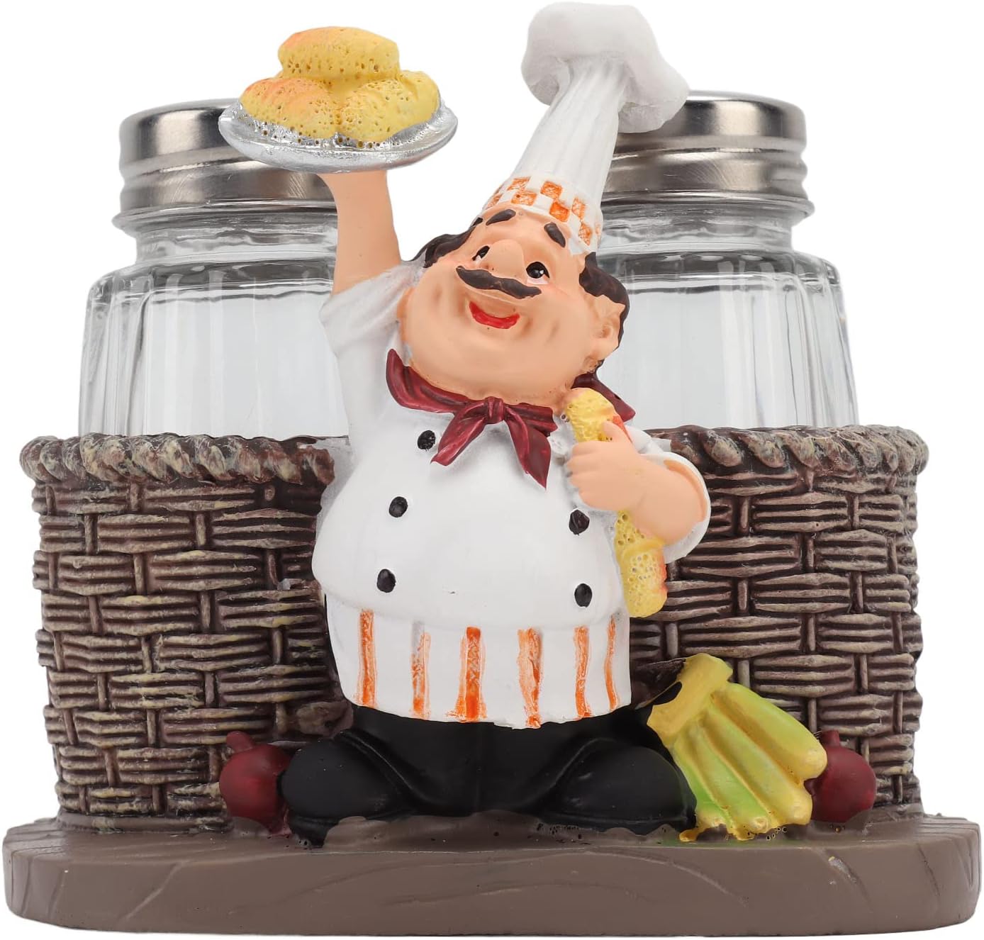 Amazon.com: Mumusuki Salt and Pepper Shaker Sets, Sitting Chef ...