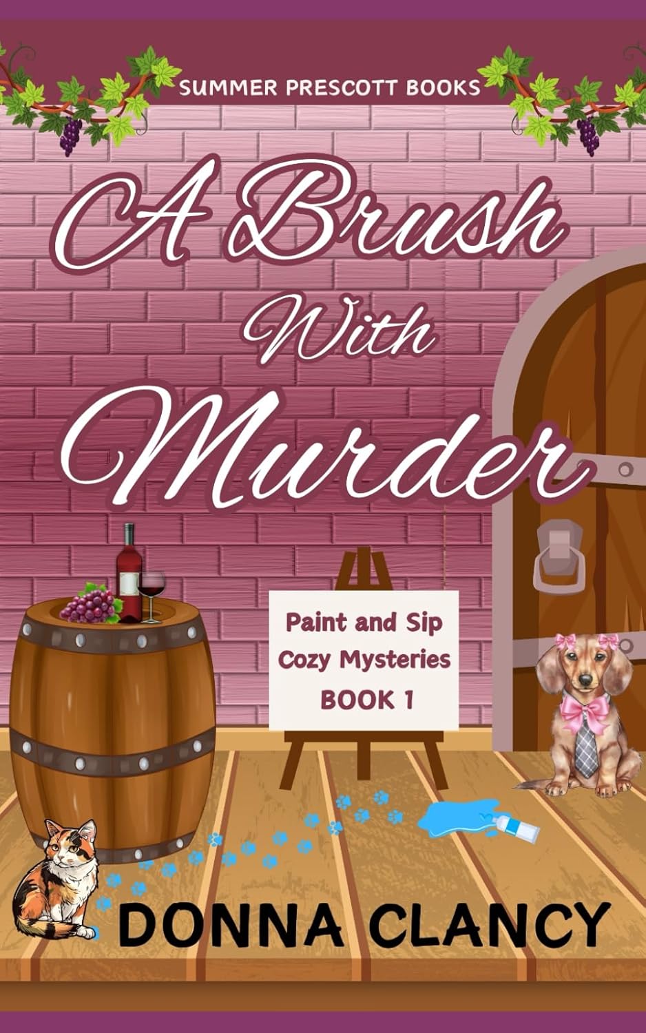 Amazon.com: A Brush With Murder (Paint and Sip Cozy Mysteries ...
