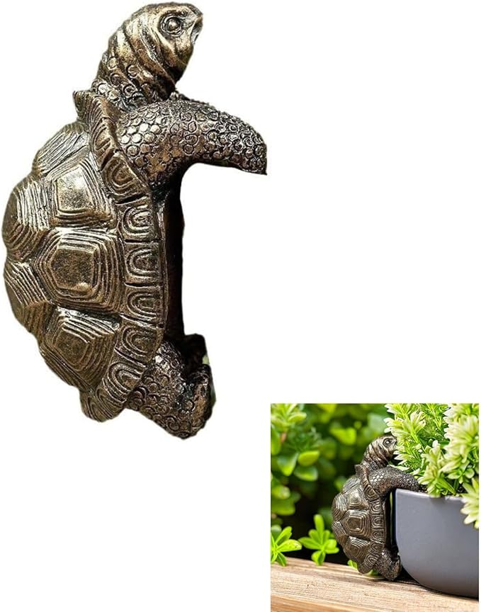 Amazon.com: Rltshido Tortoise Figure for Plant Pot Hanger - Turtle ...
