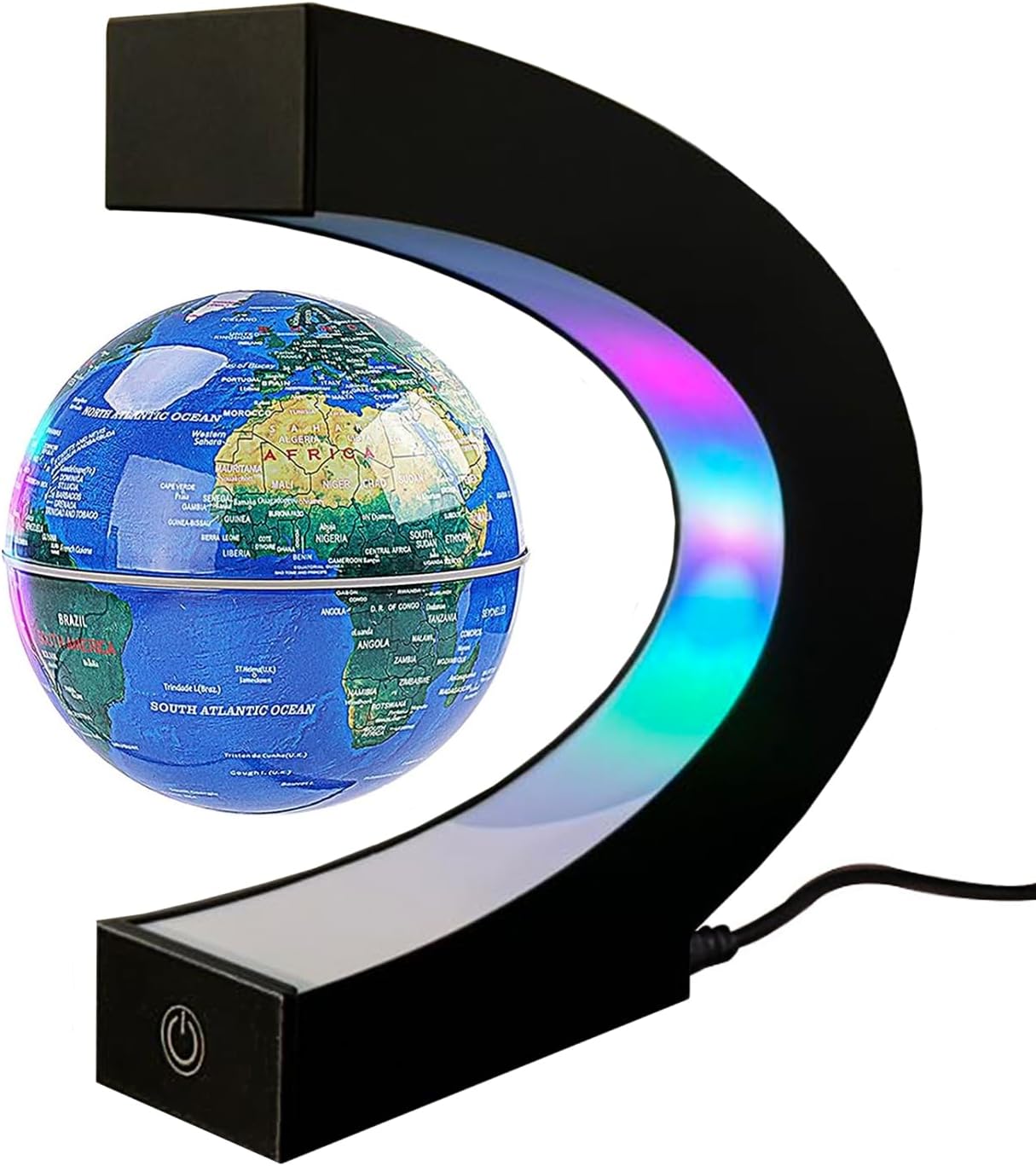 MOVA Globe Earth with Clouds 4.5", Solar Powered Rotating Globe No Need ...