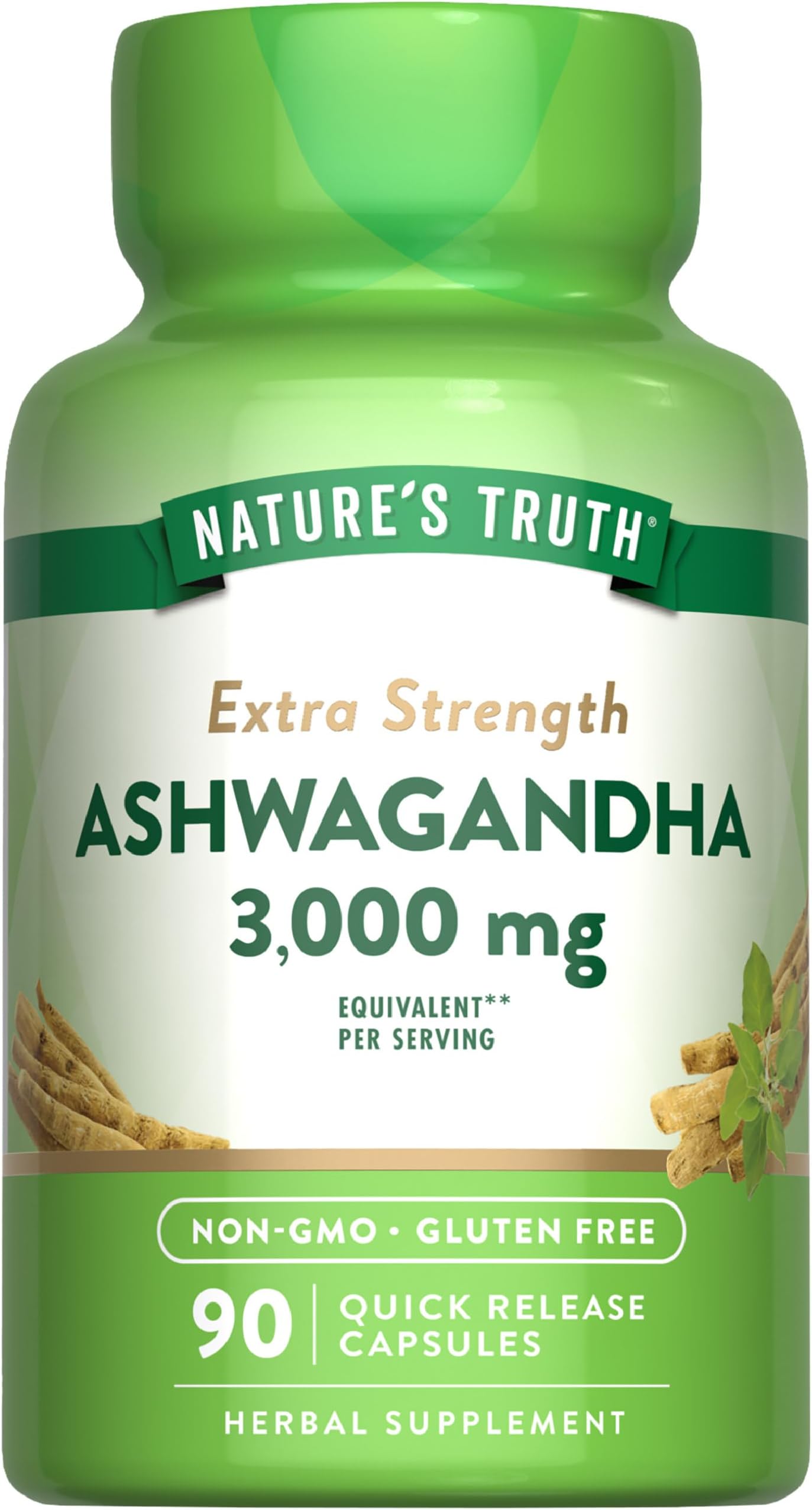 Amazon.com: Nature's Truth Ashwagandha Capsules | 3000mg | 90 Count ...