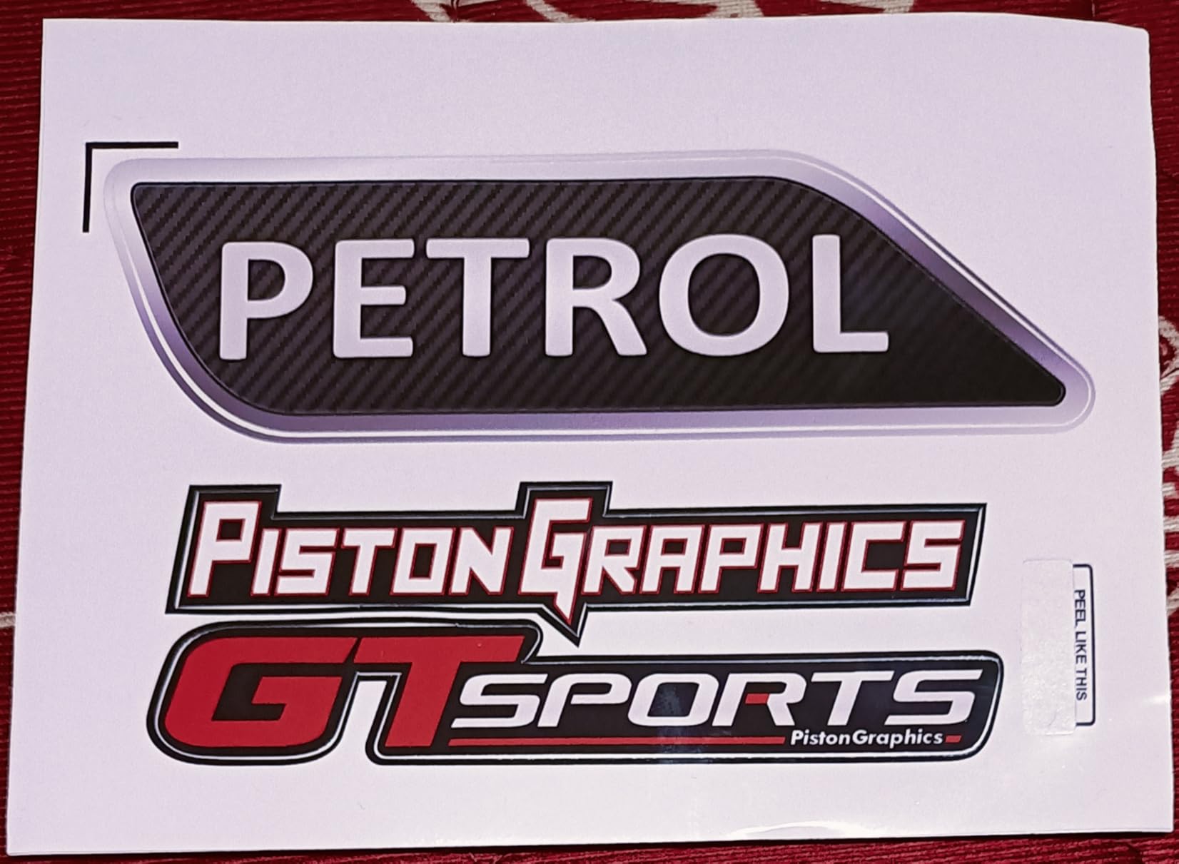 Piston Graphics Car Petrol Self-Adhesive Sticker Smart Slim Looking ...