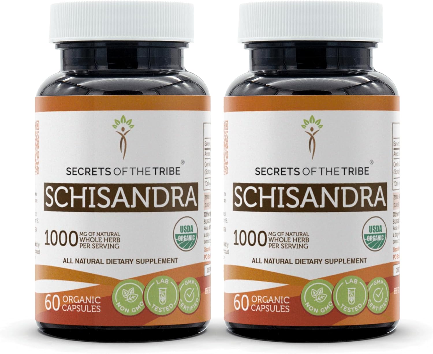 Amazon.com: Secrets of the Tribe Schisandra 60 Capsules(2 pcs.), 1000 ...