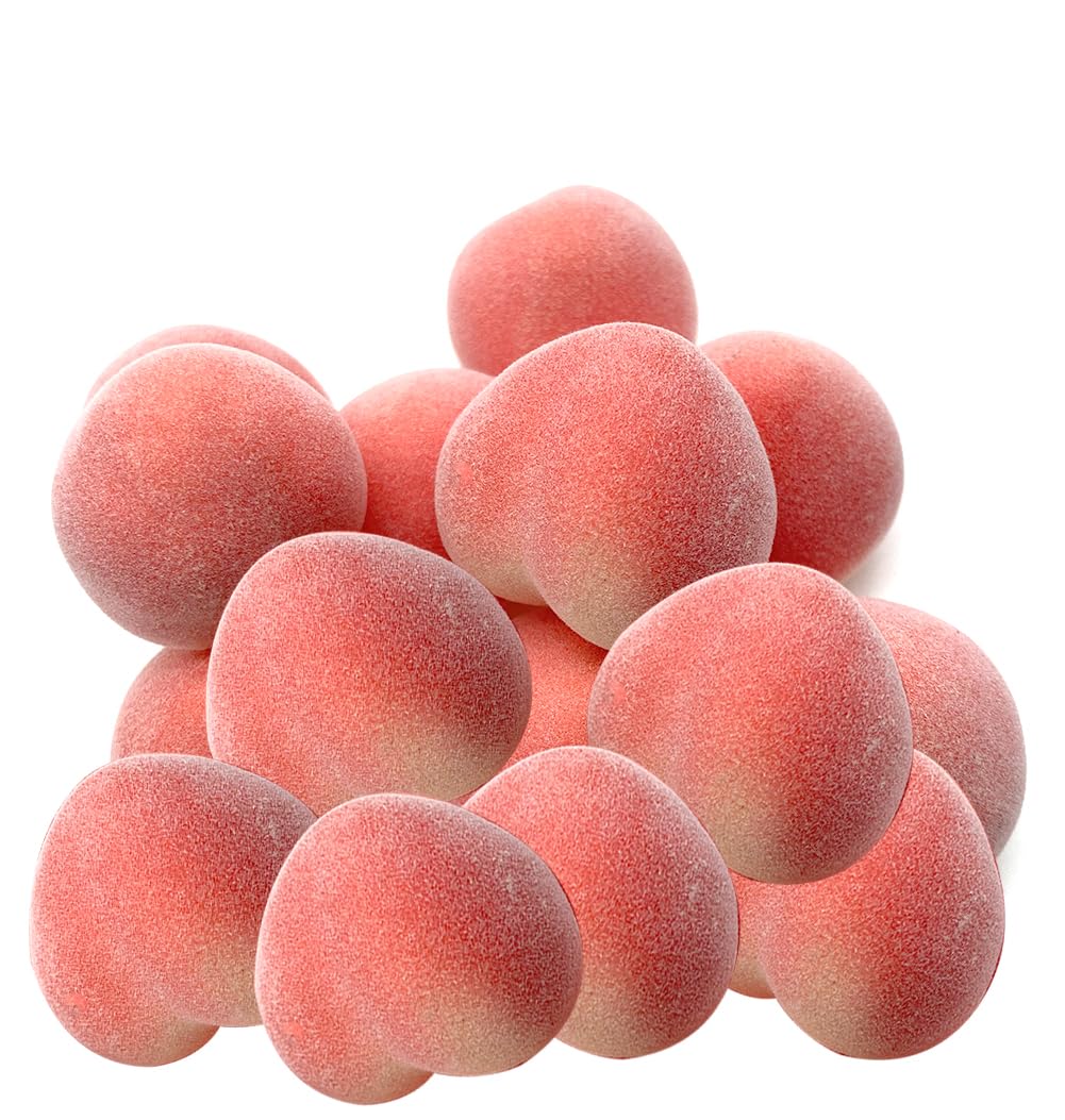 Amazon.com: Aliotech 18Pcs Artificial Peach Fake Peach Mini Fruit Small ...