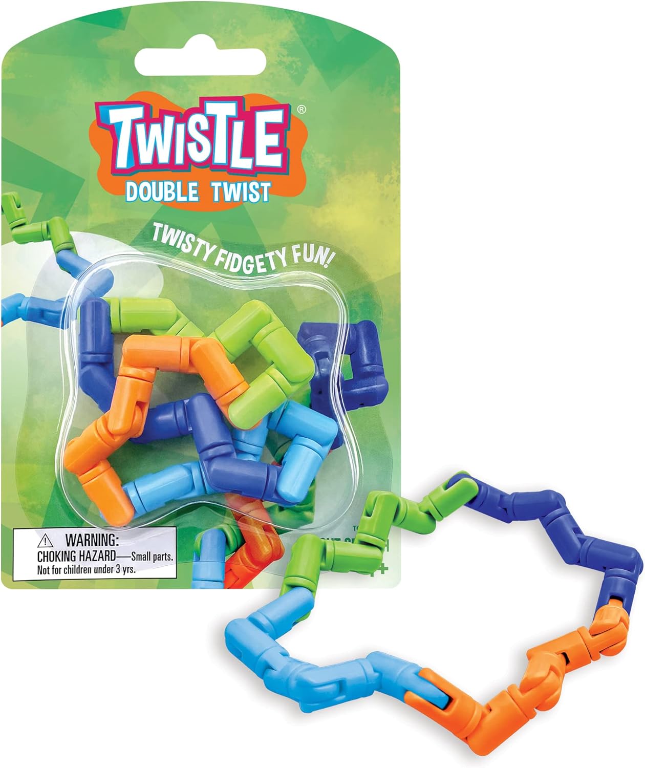 Amazon.com: Teacher Twistle Double Twist Fidget Sensory Toy - Bright ...
