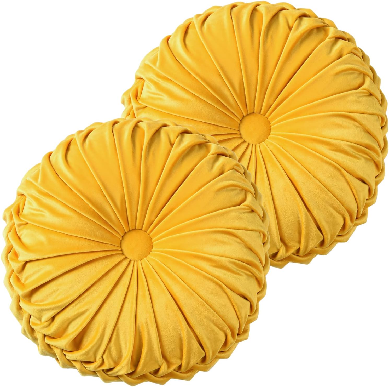 Amazon.com: Kathfly 4 Pcs Decorative Round Throw Pillows Pumpkin Velvet ...