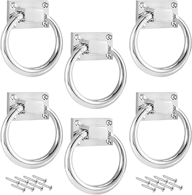 JUXYES 4Pcs 80mm Chair Back Pulls Cabinet Drop Pull Handle Rings Modern ...