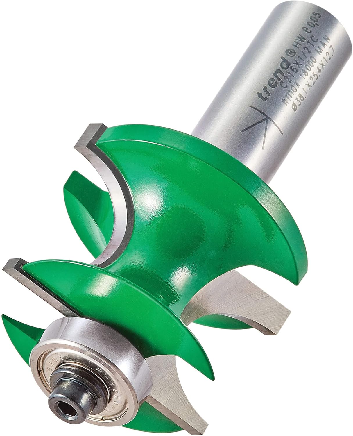 Trend CraftPro Corner Bead Router Cutter, 1/2 Inch Shank, 38.1mm Cut ...