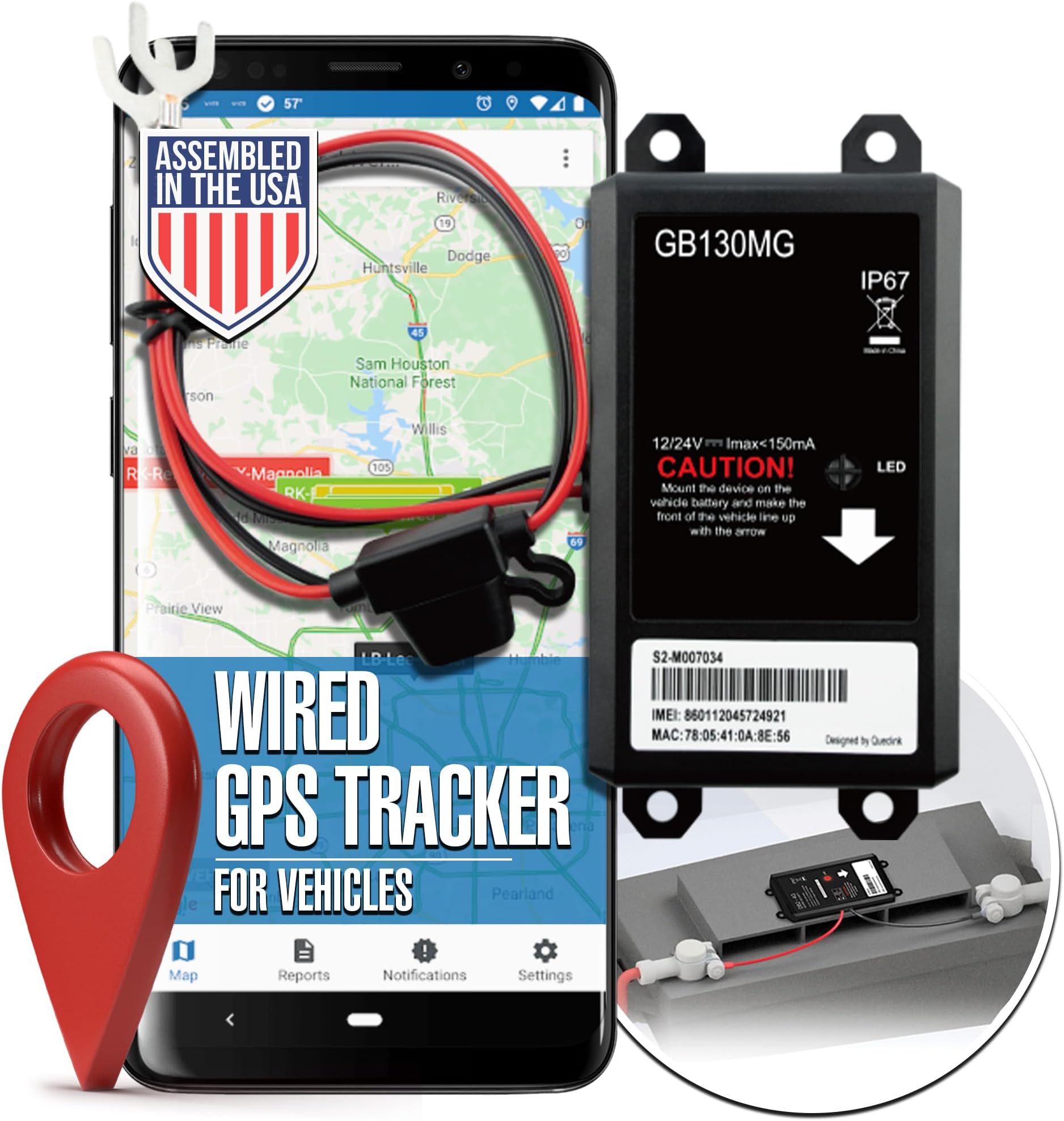 Amazon.com: GPS Tracker TK103B Vehicle Car GPS SMS GPRS Tracker Real ...