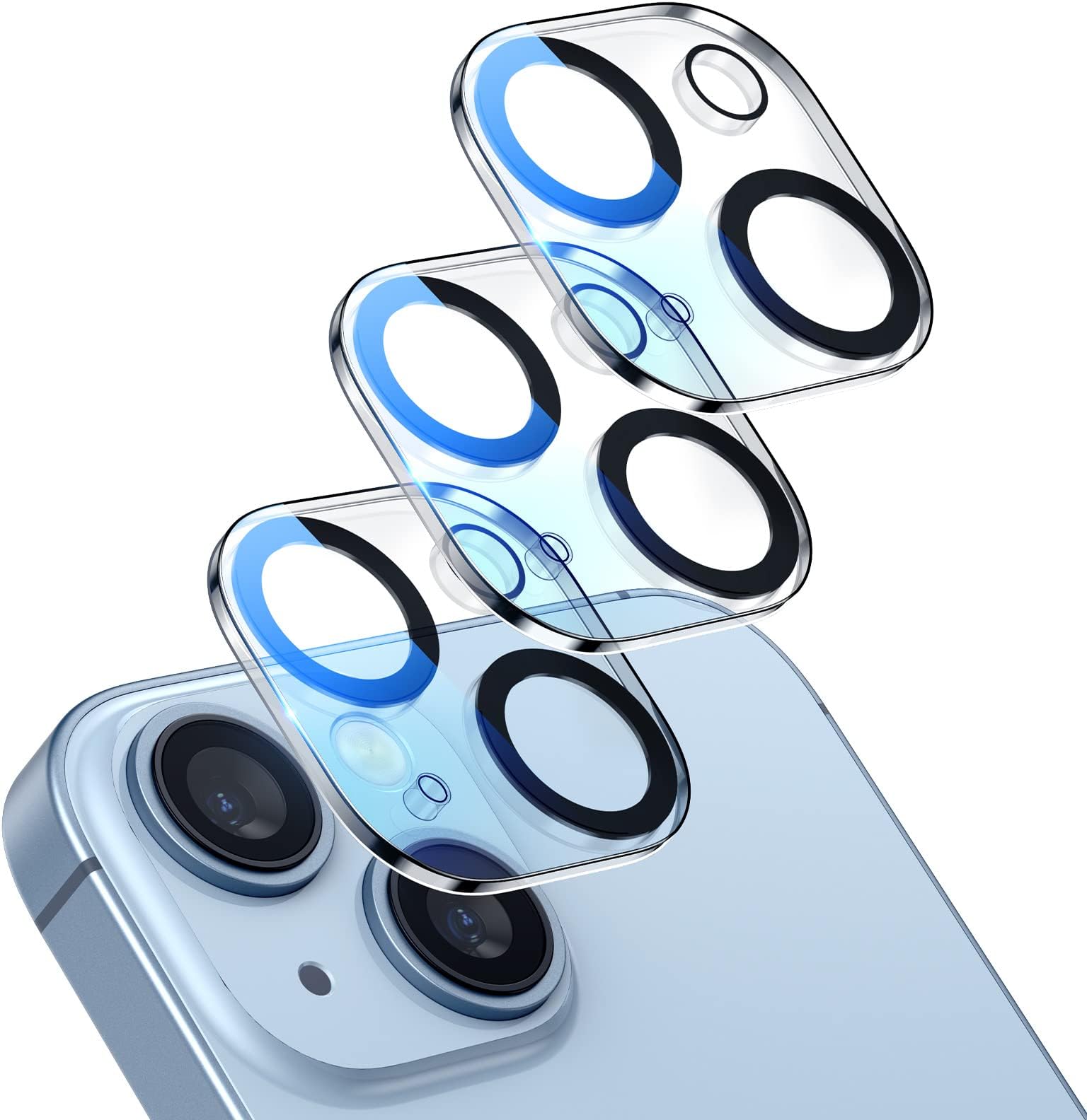 JETech Kameraschutz für iPhone 14 6,1 Zoll und iPhone 14 Plus 6,7 Zoll, 9H Panzer Schutz Glas ...