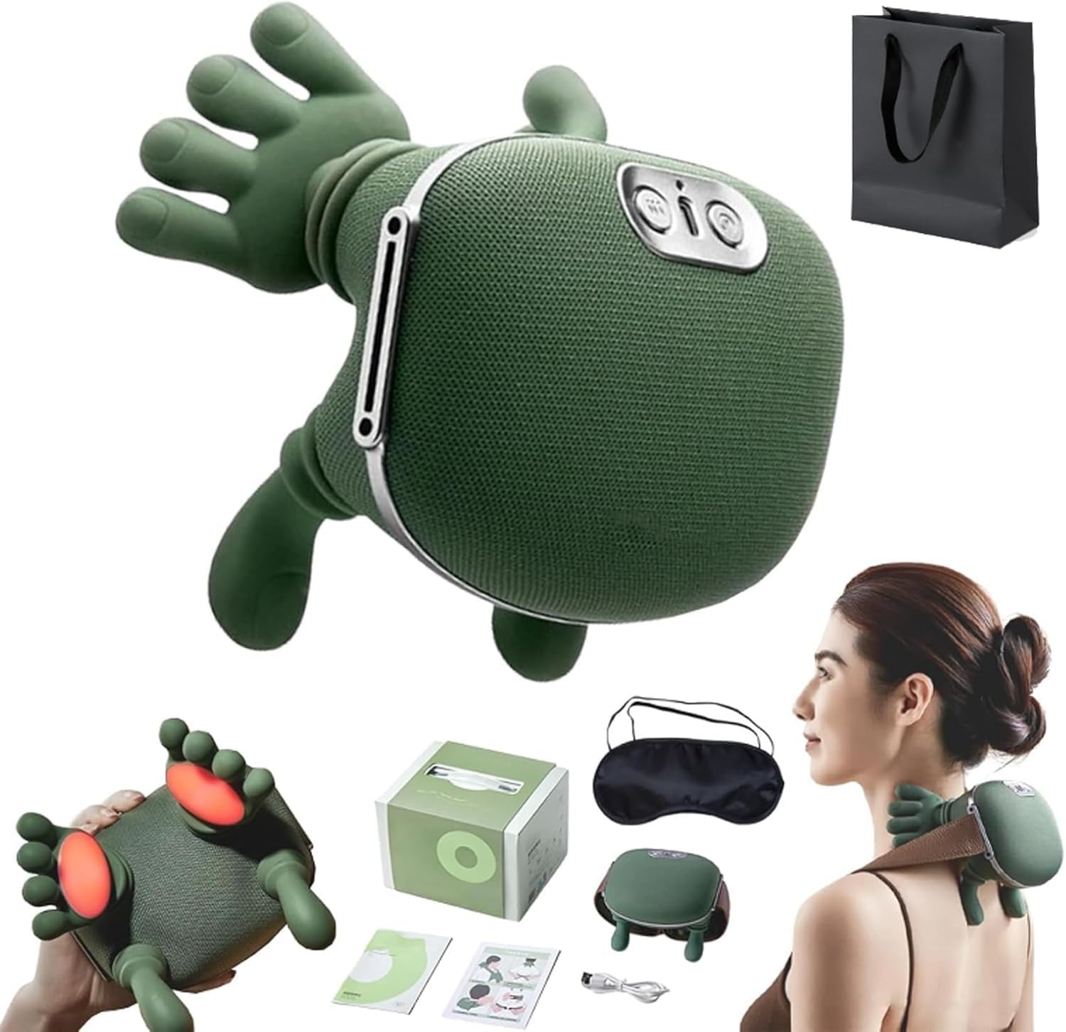 Amazon.com: Hand and Neck Massager, There Palm Massager Electric Finger ...