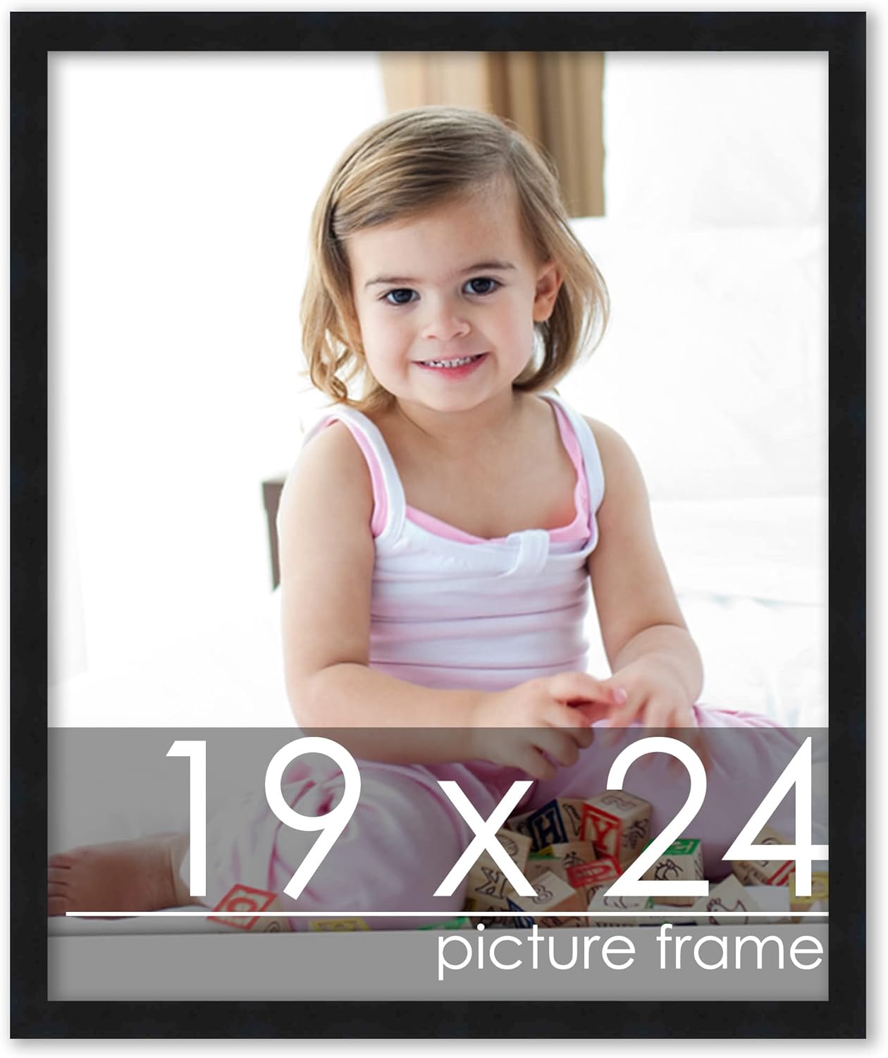 Amazon.com - Poster Palooza 19x24 Frame Black Picture Frame | Solid ...