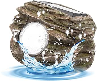 Solar Stone Lamp Solar Lights, Light Stepping Stones Garden Rocks ...