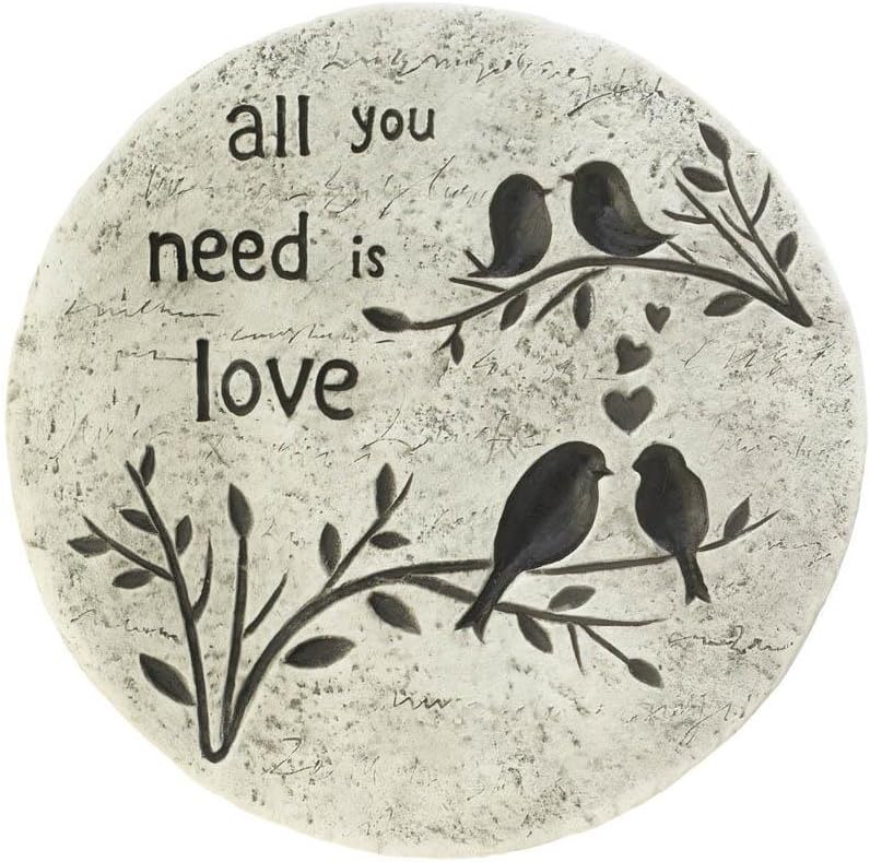 Amazon.com: Stepping Stone, All You Need is Love Outdoor Garden Step ...