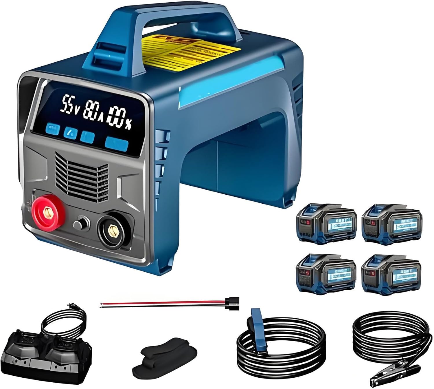 Cordless Welding Machine, Upgraded Battery Powered Welder, Portable LED ...