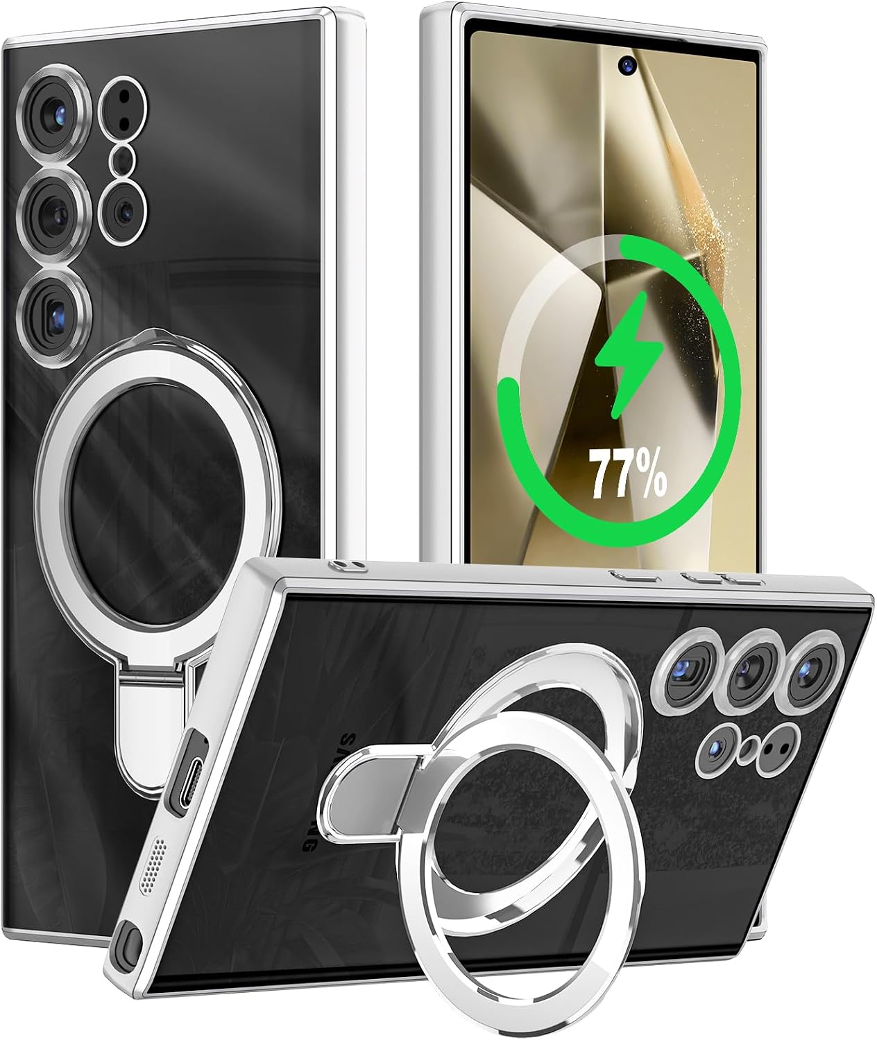 Amazon.com: for Samsung Galaxy S24 Ultra Case with Magnetic Stand ...