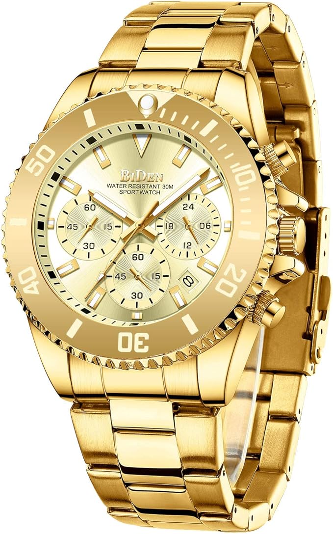 Mens Watches Men Designer Chronograph Military Waterproof Analogue ...