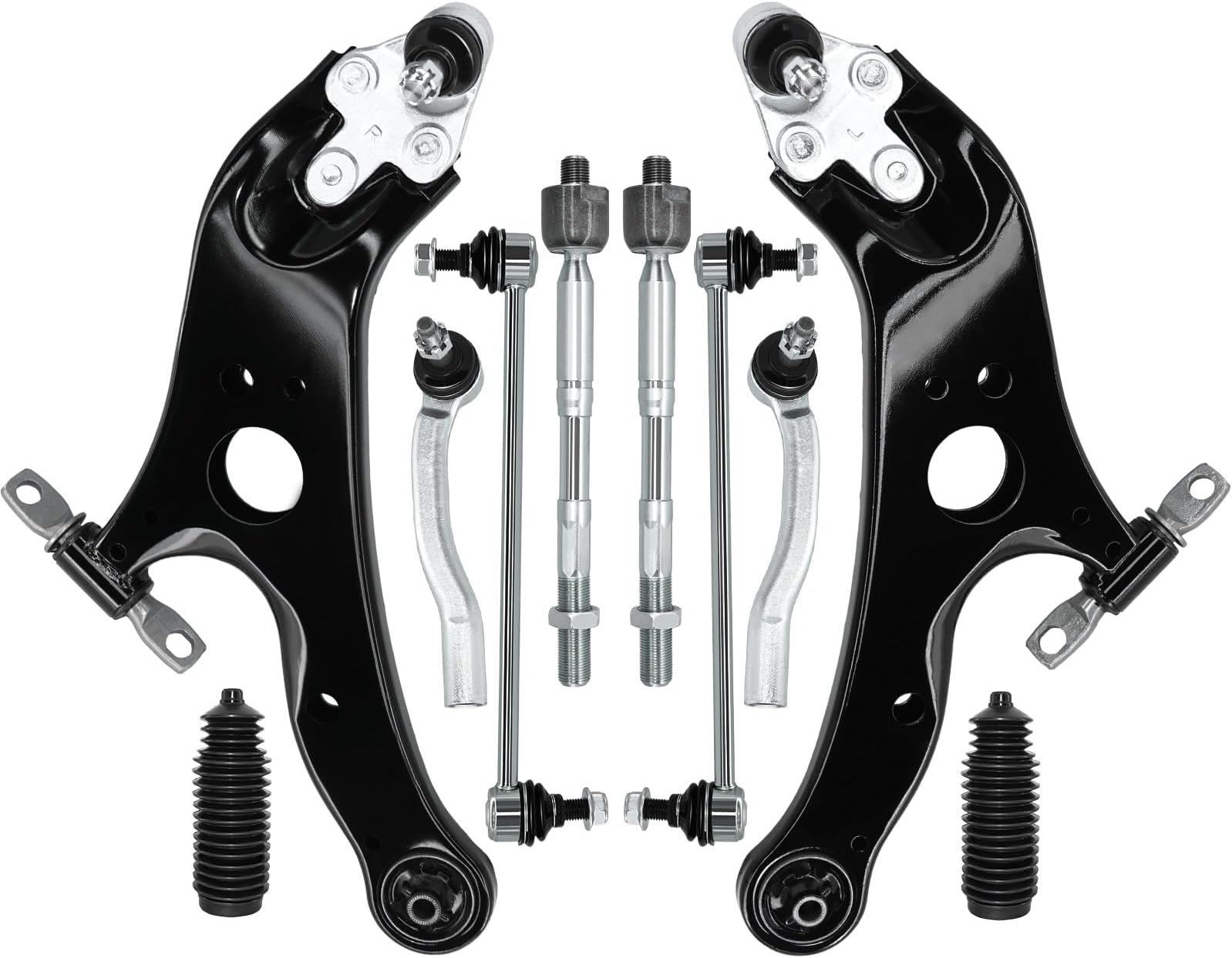 Amazon.com: HALEQP 12 PCS Front Lower Control Arm and Ball Joints Sway ...