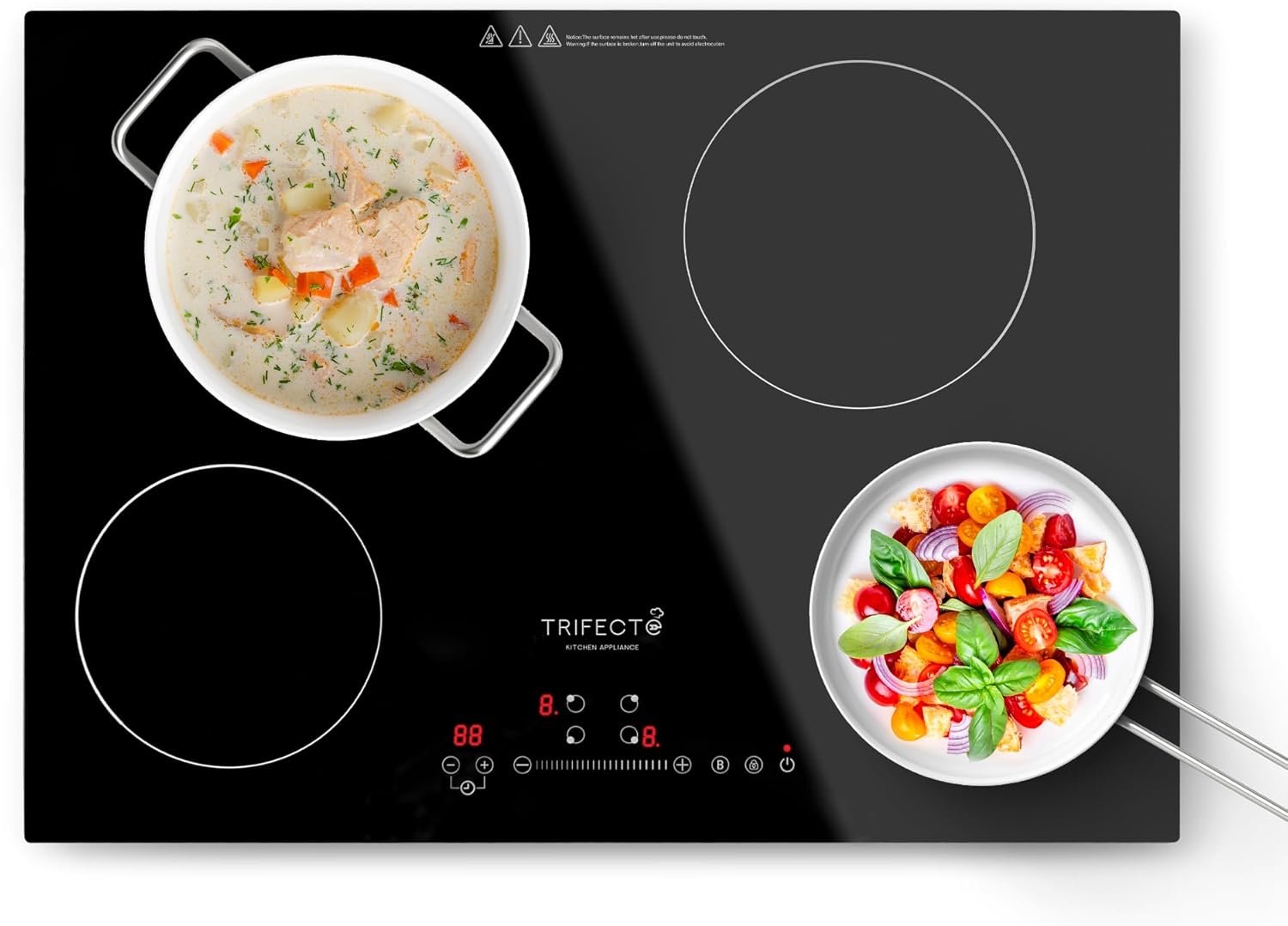 Amazon.com: 30 Inch electric induction Cooktop with 4 Power Boost ...