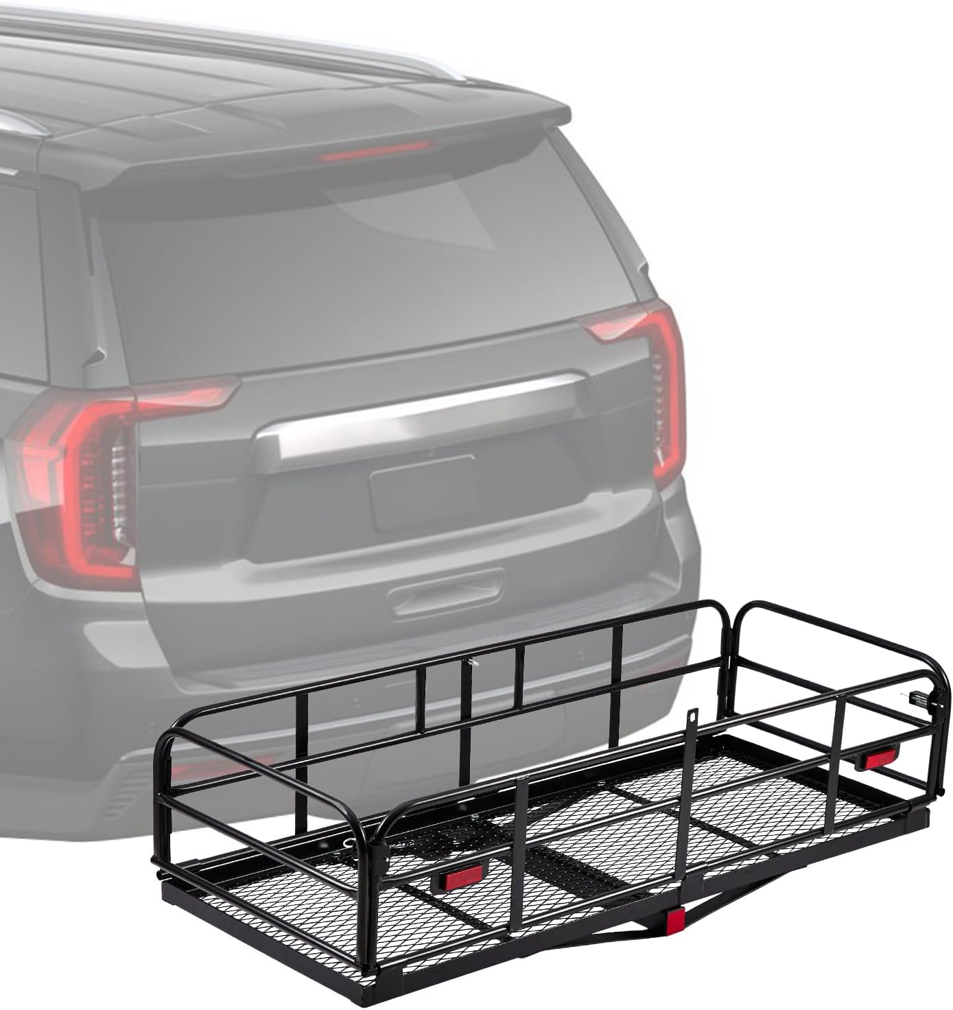 Amazon.com: MERXENG 60x24x14.4 Inch Folding Hitch Mount Cargo Carrier ...