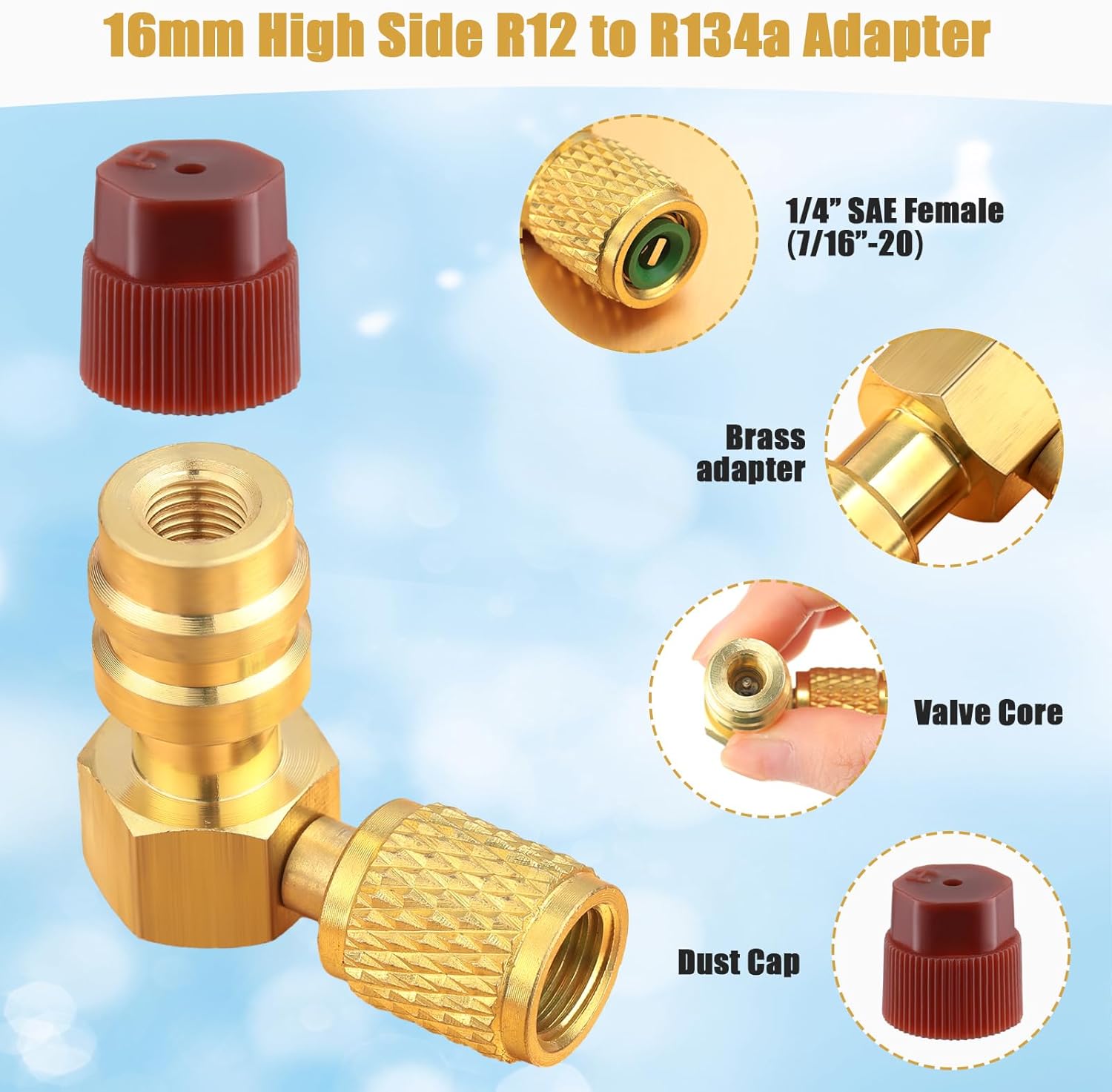 4 Pcs R12 to R134a Conversion Kit 90° High/Low Side Australia | Ubuy