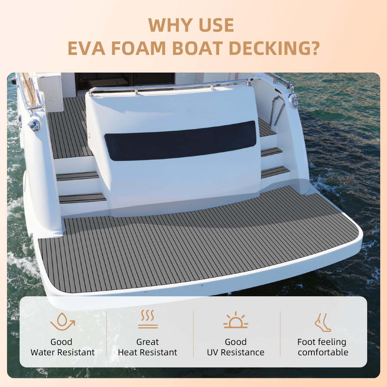 Snapklik.com : EVA Foam Boat Decking 945"x452" Boat Flooring Marine ...