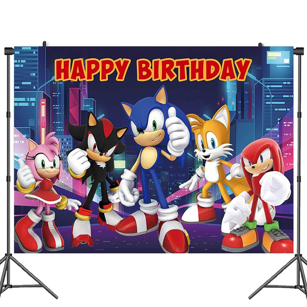 Buy Hilloly Sonic Photography Backdrops Birthday Decoration Backdrops ...