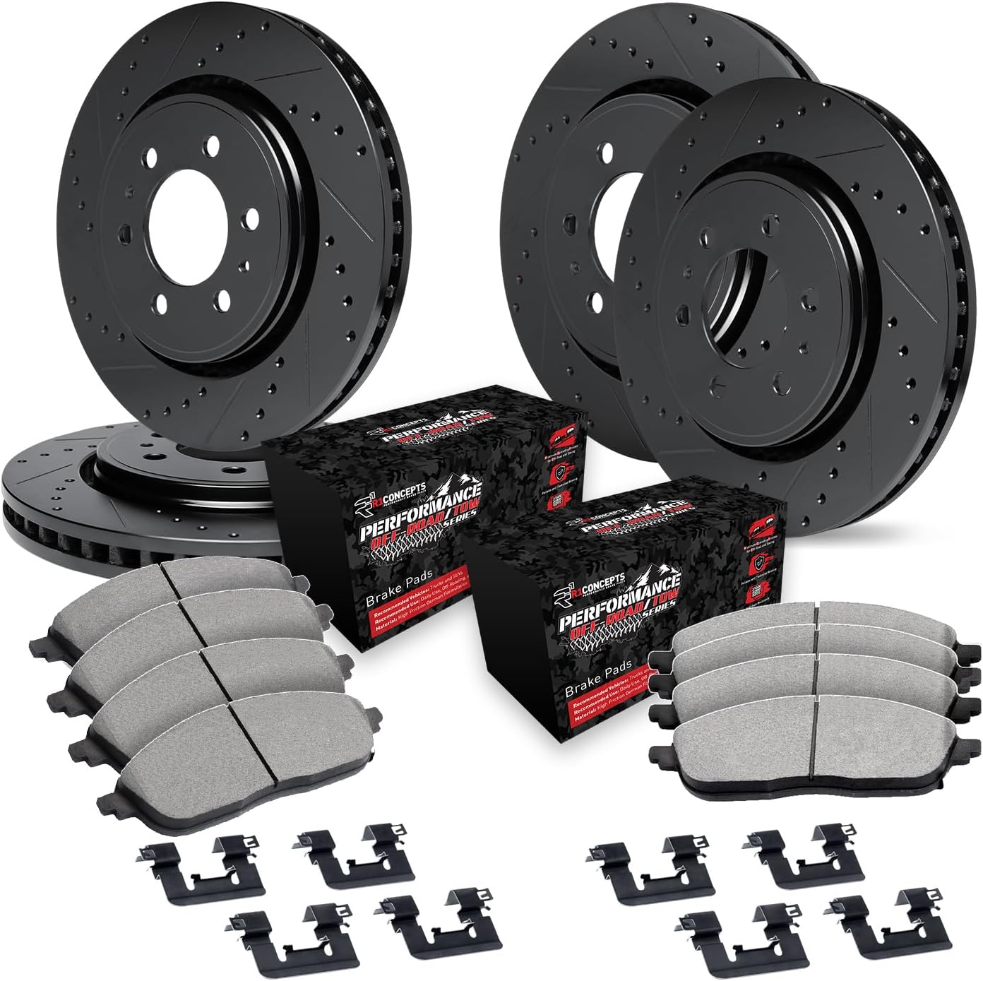 Amazon.com: R1 Concepts Front and Rear Brakes and Rotors| Hardware ...
