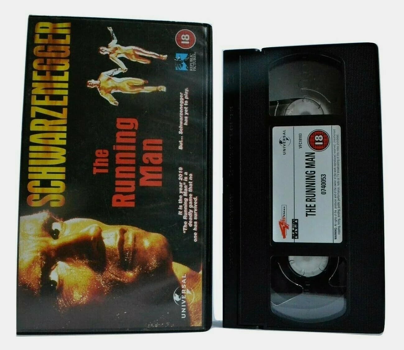 The Running Man [VHS] [1988] : Schwarzenegger Arnold: Amazon.co.uk ...