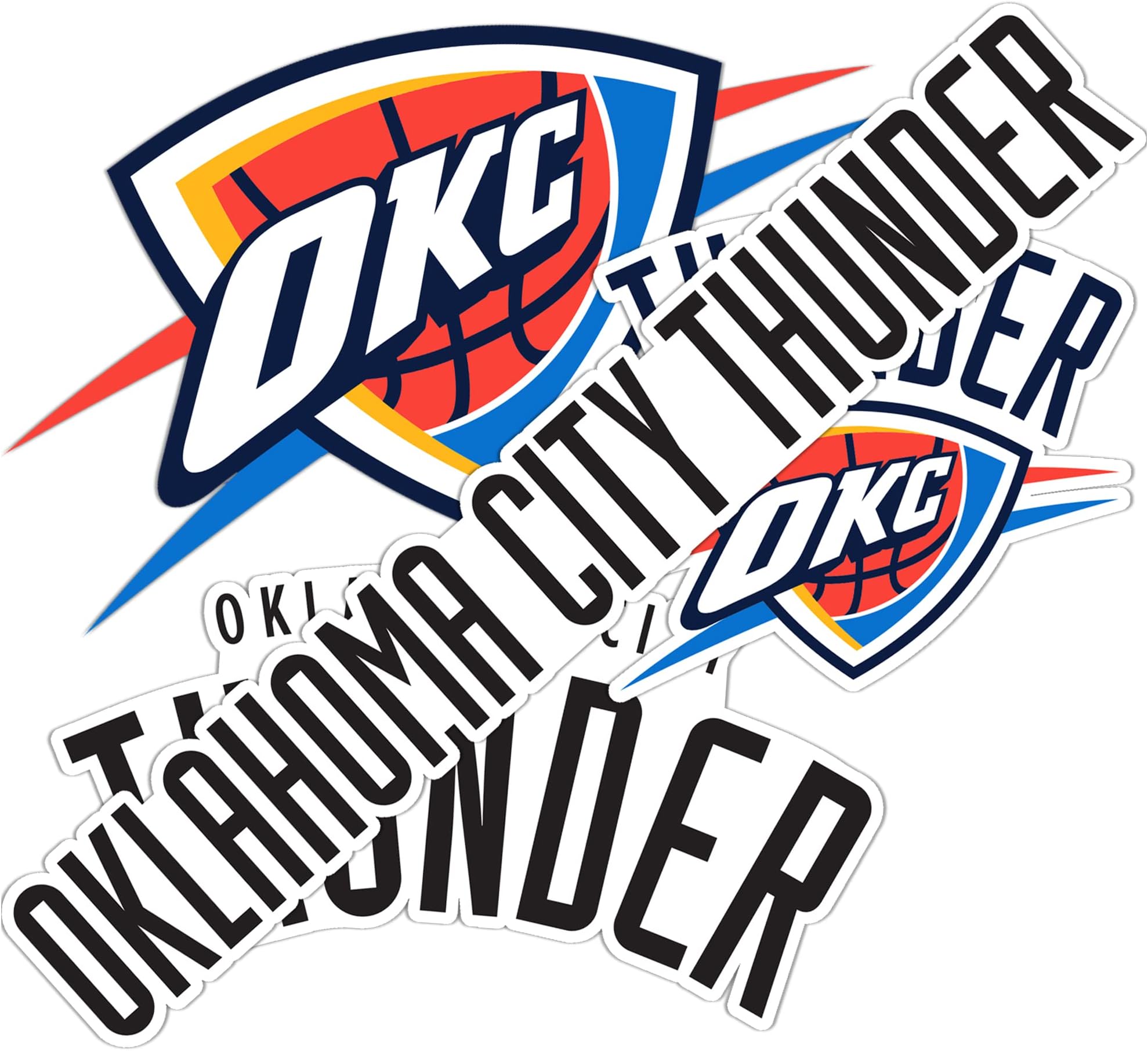 Amazon.com: 29 PCS Set of Oklahoma Decal Thunder Stickers Pack Oklahoma ...