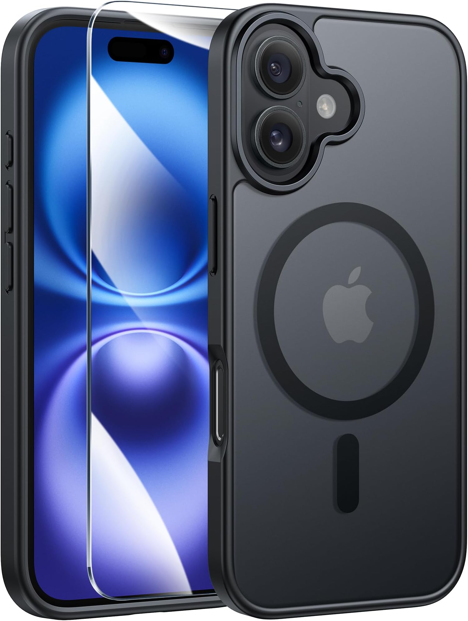 FNTCASE for iPhone 16 Plus Case: Magnetic Matte Textured Slim ...