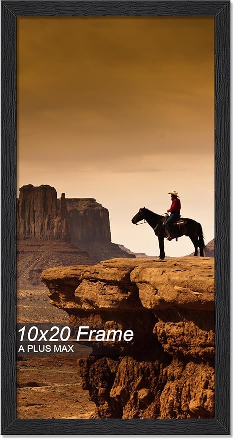 Amazon.com - A PLUS MAX 10x20 Picture Frame, Black Engineered Wood ...