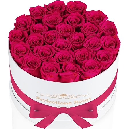Amazon.com: Perfectione Roses Forever Real Roses in a Box, Preserved ...
