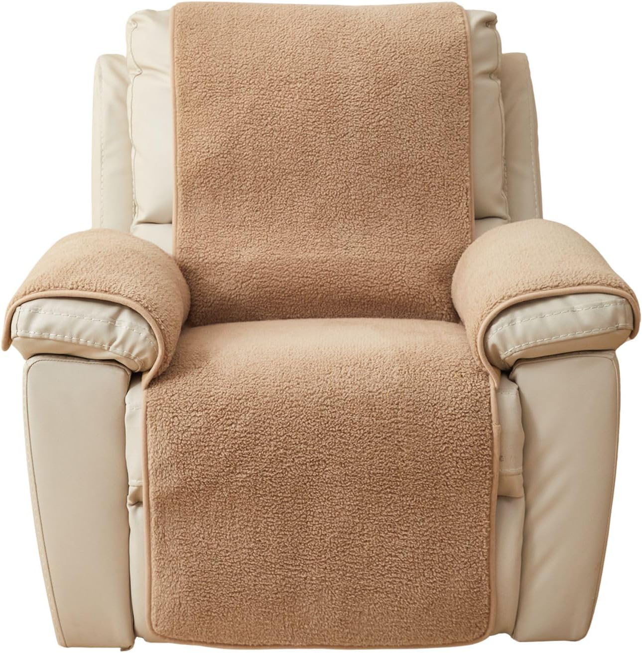 Amazon.com: Huierxun Luxury Sherpa Fleece Recliner Chair Cover Non Slip ...