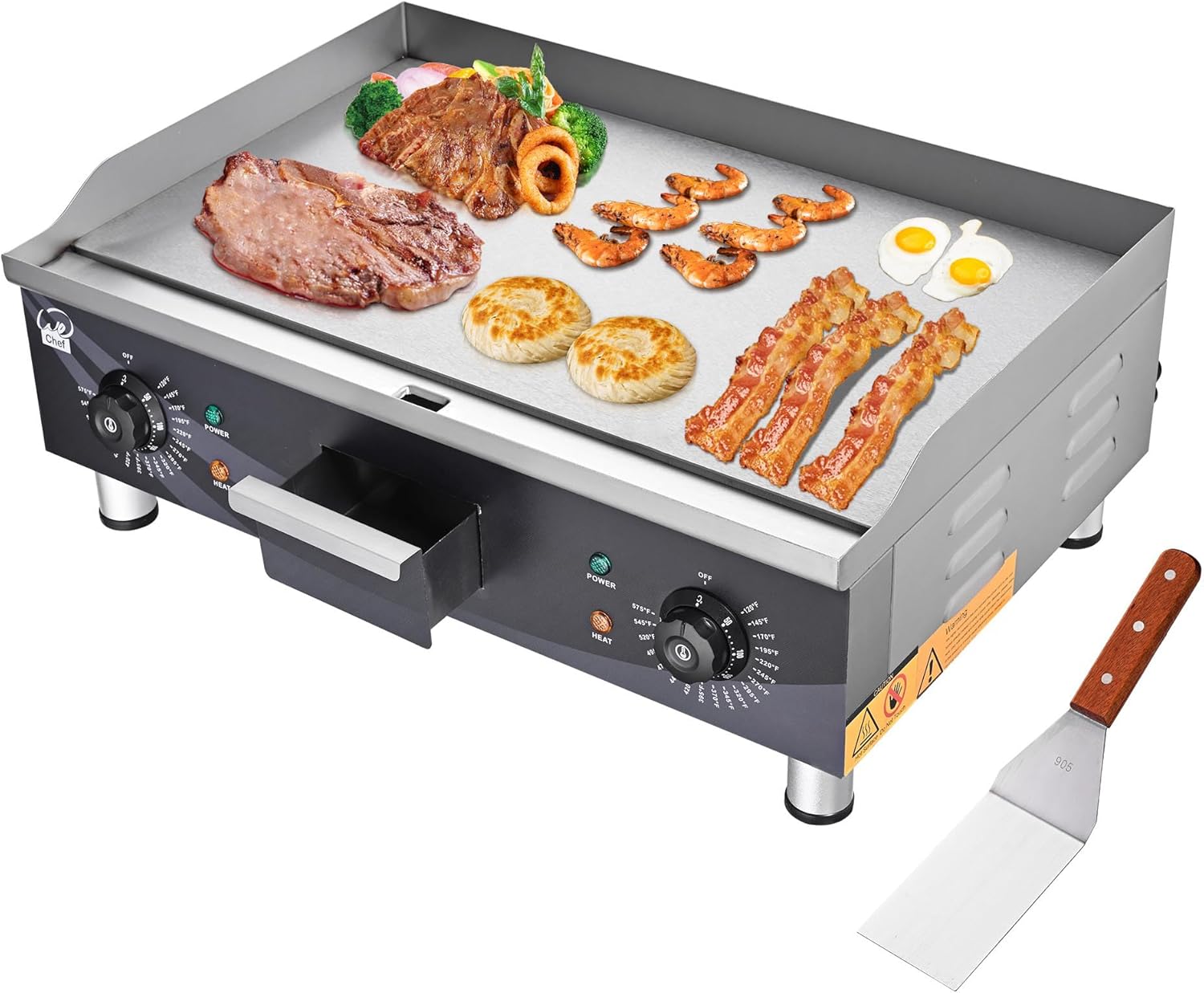 Amazon.com: WeChef 24" Commercial Griddle 3500W Electric Countertop ...