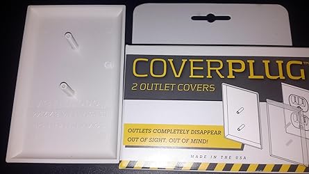 Amazon.com: The COVERPLUG 2-Pack Paintable Electrical Outlet Cover ...
