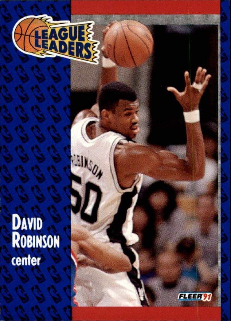 Amazon.com: 1991 Fleer Basketball Card (1991-92) #225 David Robinson ...