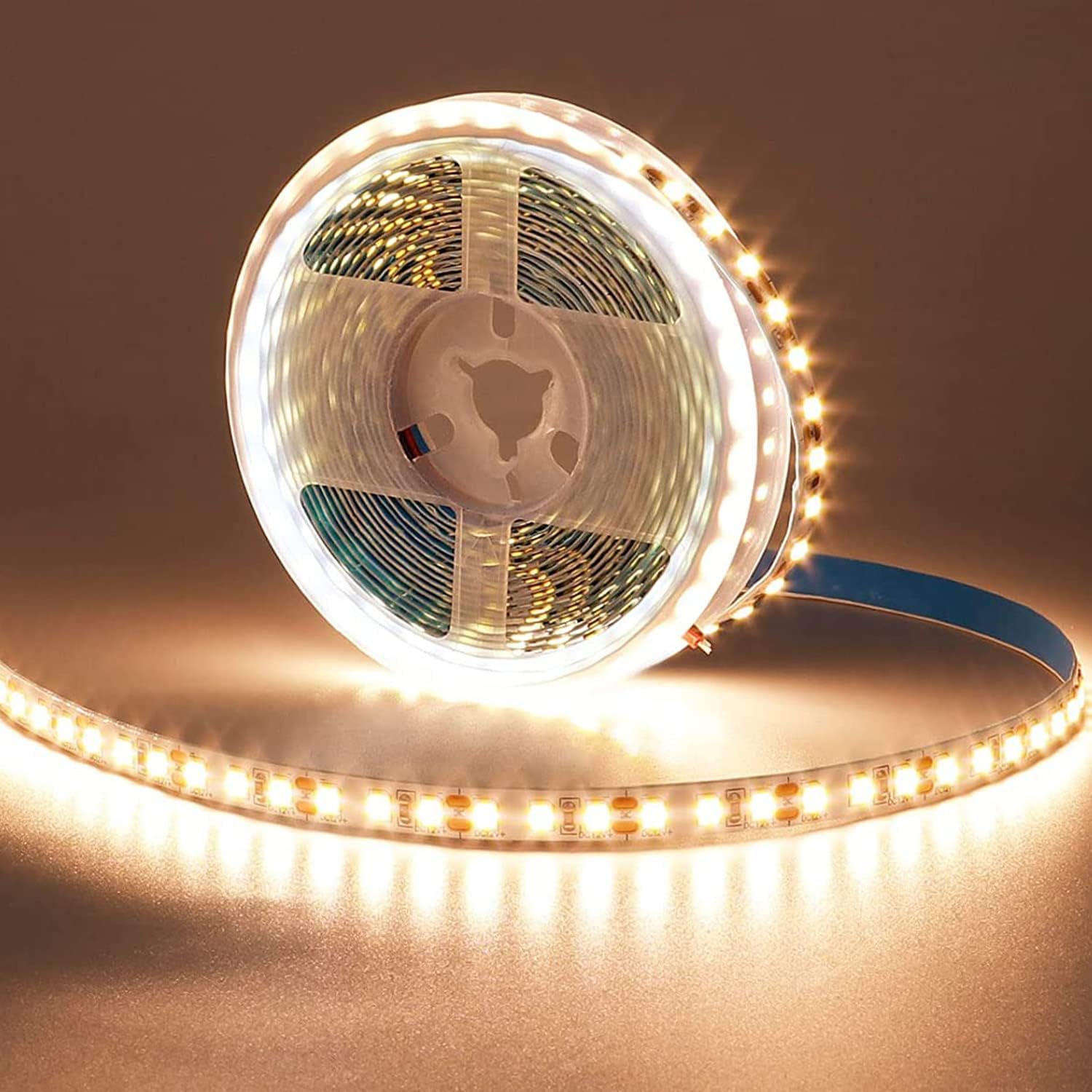Amazon.com: KXZM 12V 5M/16.4ft LED Strip Light Warm White 3000K 600LEDs ...