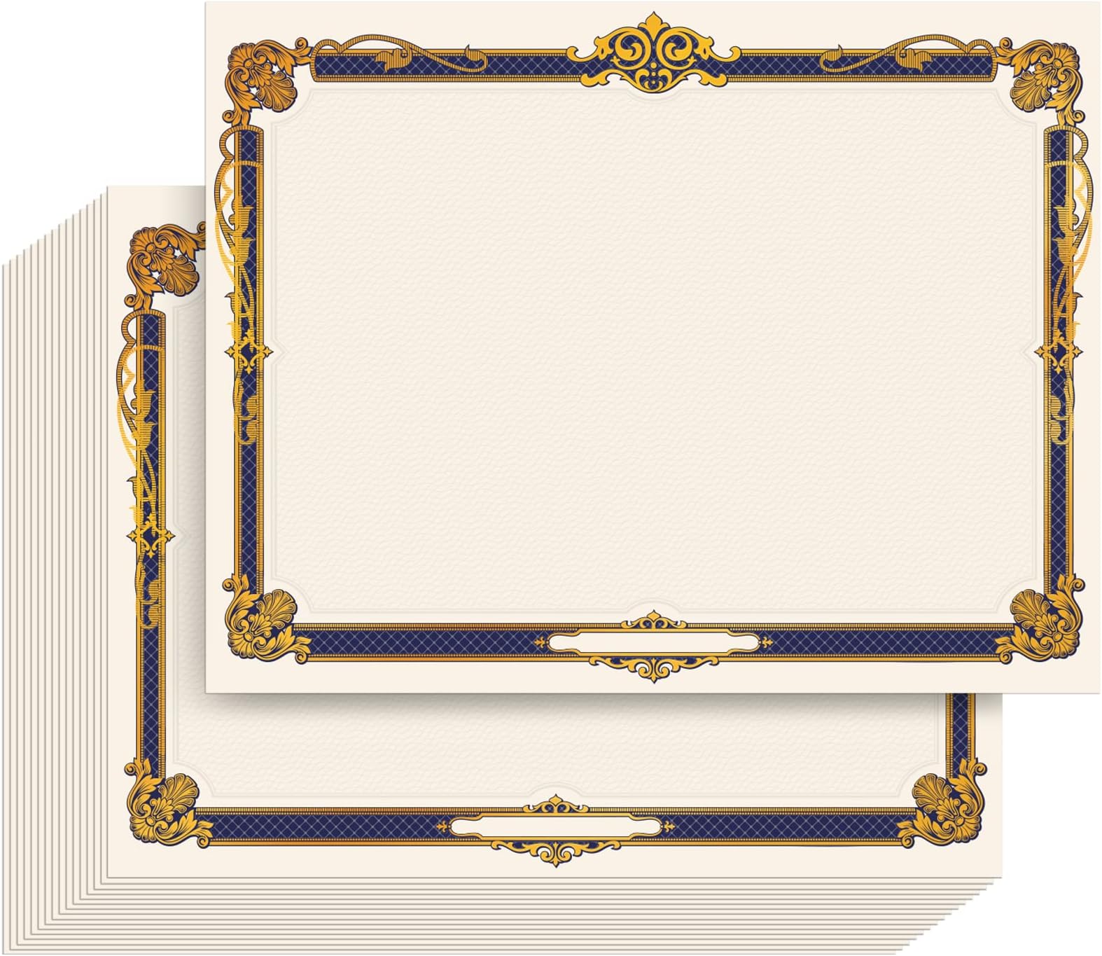 Amazon.com : Paper Master Award Certificate Paper, 50 Count Gold Foil ...