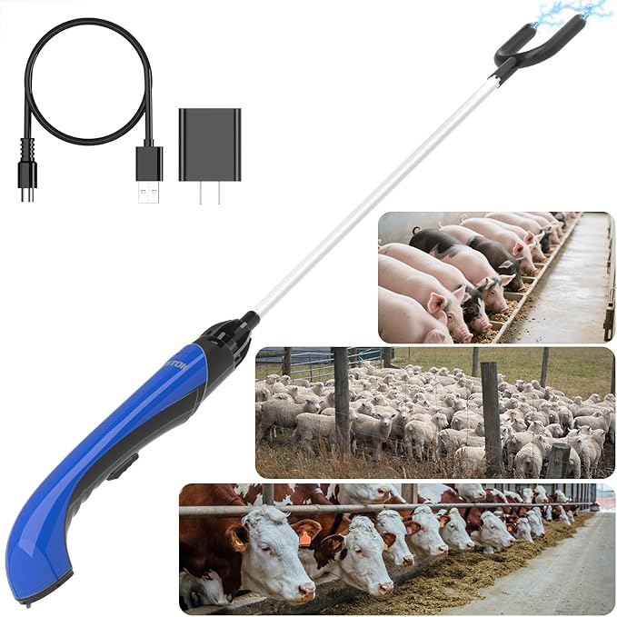 Amazon.com: FIETODK 30" Cattle Prod, Upgraded Waterproof Cattle Prod ...