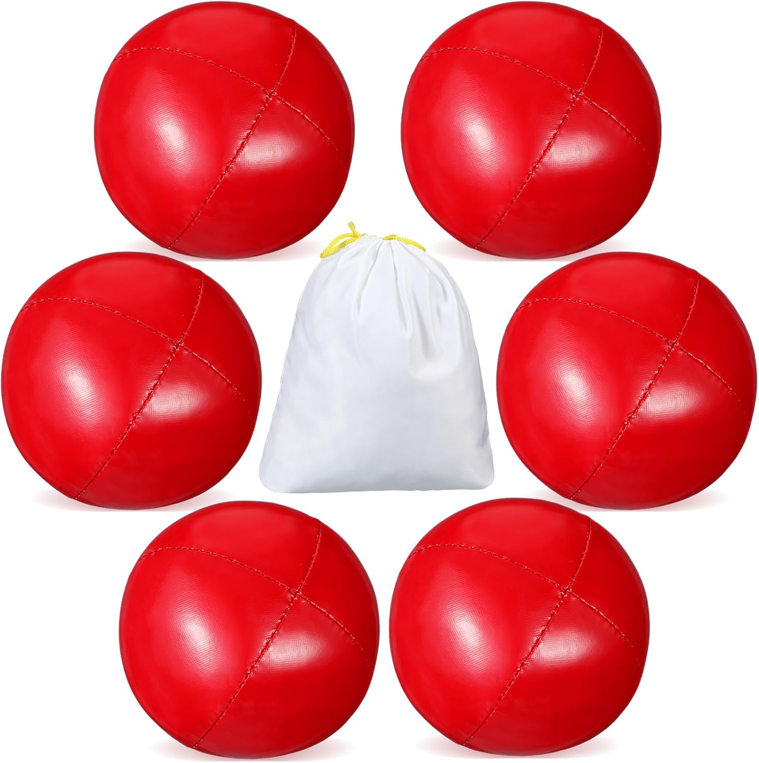 6 Pcs Juggling Balls for Beginners 2.4 Inch Colorful Juggling Balls for ...