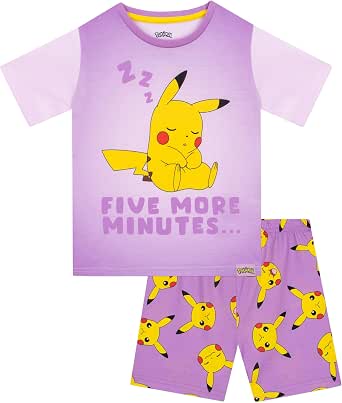 Pokémon Pijama Chicas | Pikachu Pijama Niña | Pijamas De Niña : Amazon ...