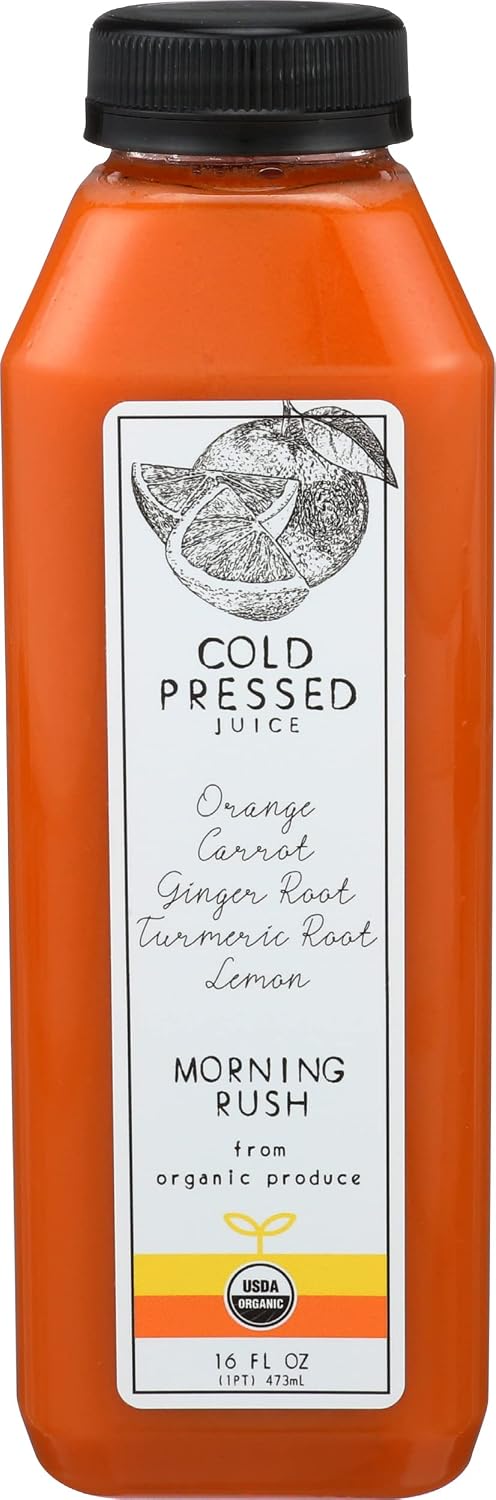Amazon.com: GARDEN OF FLAVOR Organic Morning Rush Juice, 16 FZ ...