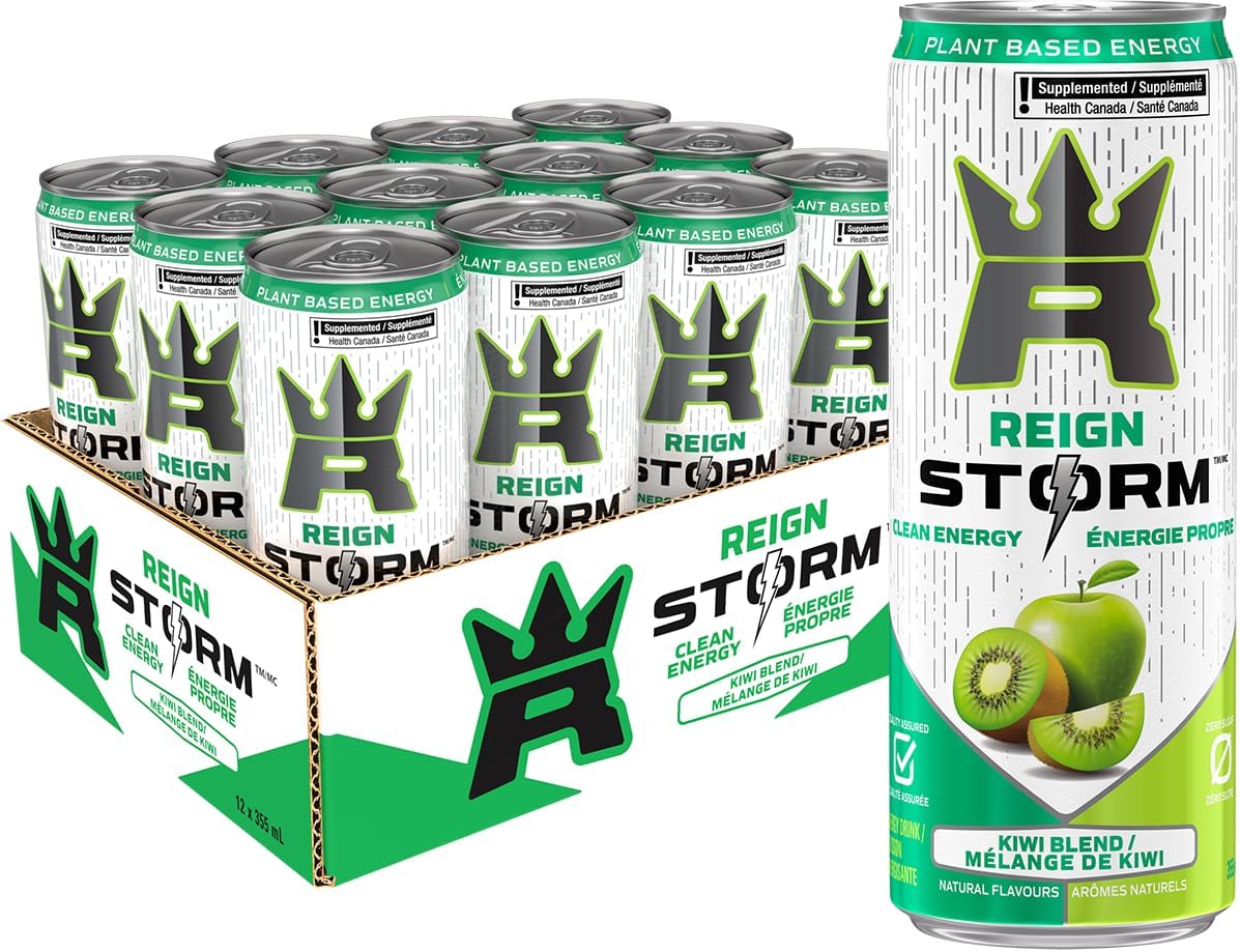 REIGN STORM, Kiwi Blend, 355 mL Cans (12 Pack) – Clean Energy Drink ...