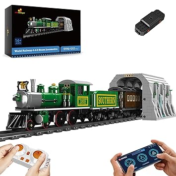 Buy JMBricklayer Model Train Sets for Adults 51110, Steam Locomotive ...