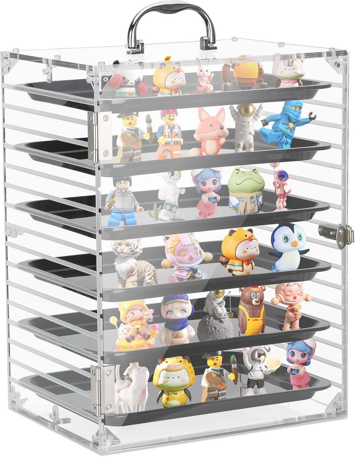 Amazon.com: Courtco Miniature Carrying Case, Clear Acrylic Display Case ...